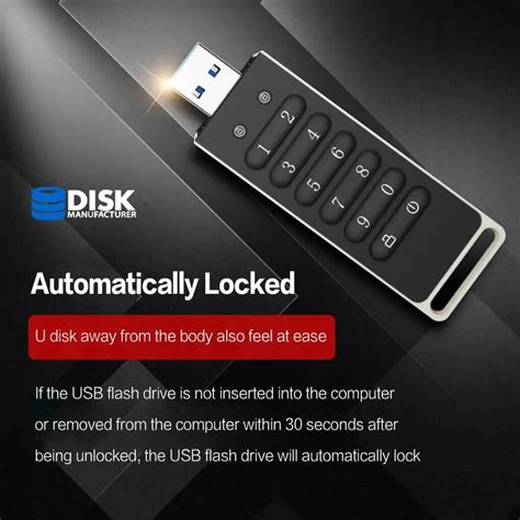 Physical Password Encrypted USB Flash Drive Yunze