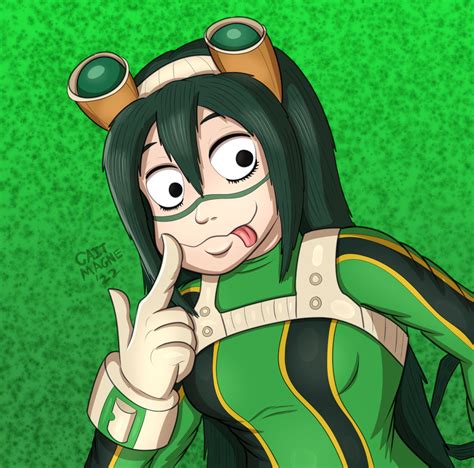 Tsuyu Asui Mha Fanart Caitcats Art Dump Thing