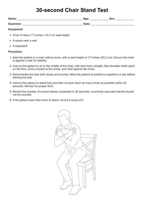 Chair Stand Test Normative Values
