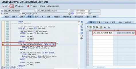 如何设置watchpoint断点 摆渡sap