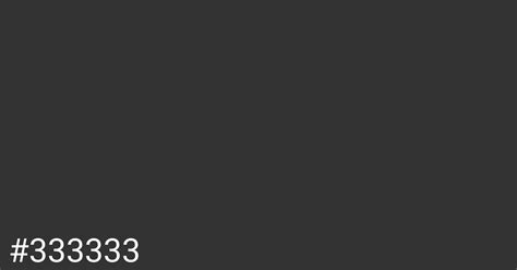 333333 Hex Color