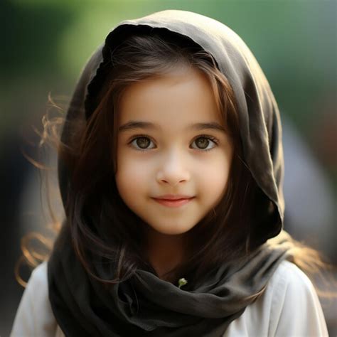 Premium Ai Image Cute Muslim Girl Smiling