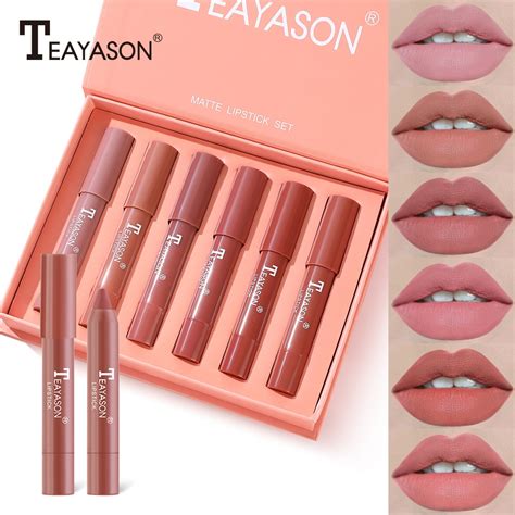 Women Matte Lipstick Waterproof Long Lasting Sexy Red Pink Velvet Nude Lip Stick Lip Cosmetics