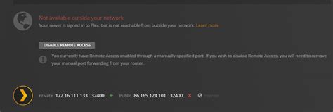 Plex Remote Access Ip Different To Nodeserver Ip Truenas Community