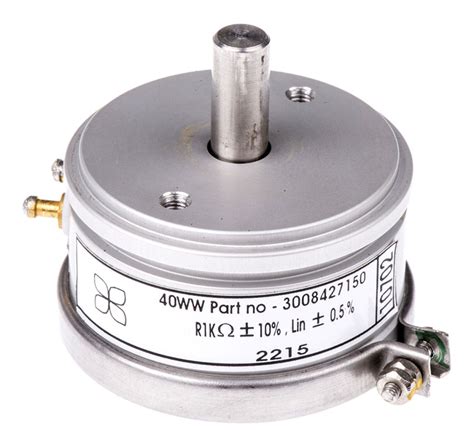 Rs Pro 1kΩ Rotary Potentiometer 1 Gang Servo Mount Rs Components