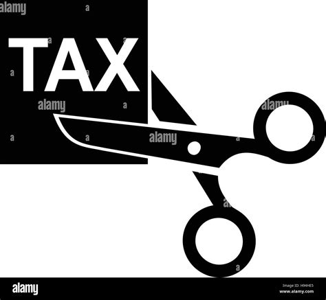 Tax Cut Icon Stock Vector Image And Art Alamy