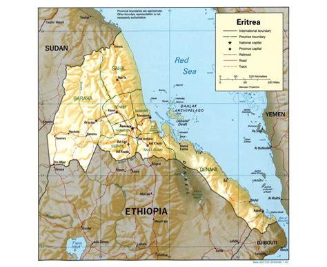 Maps Of Eritrea Collection Of Maps Of Eritrea Africa Mapsland Maps Of The World