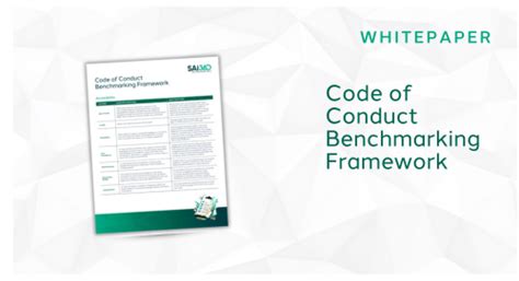 Code Of Conduct Benchmarking Framework Sai360