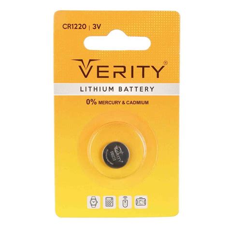 قیمت و خرید باتری سکه ای وریتی مدل Cr 1220