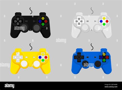 Vector Joystick Game Controller Gamepad Vector Illustration Video Game Stick Illustration