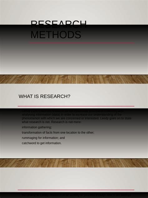 Research Methods Lecture 1 Pdf Experiment Quantitative Research