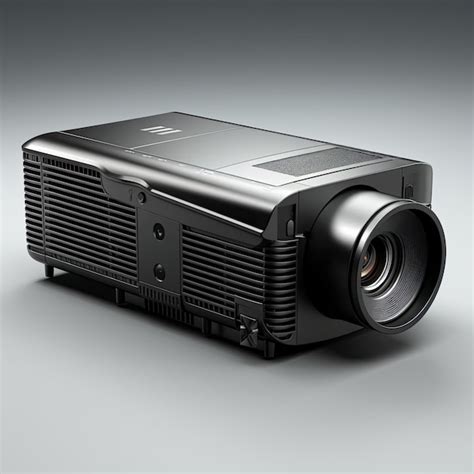 Sleek Black Projector For Home Movie Marathons Premium AI Generated Image