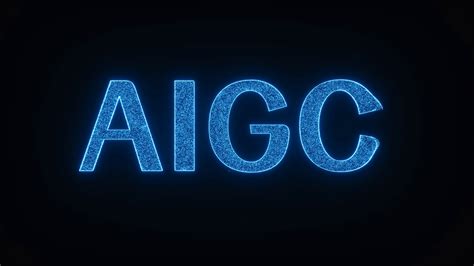 Aigc Concept Logo Of Aigc 3d Rendering Stock Motion Graphics Sbv