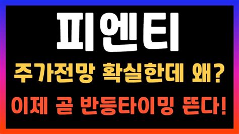 피엔티 주가전망 이제 곧 반등타이밍 뜹니다 Youtube