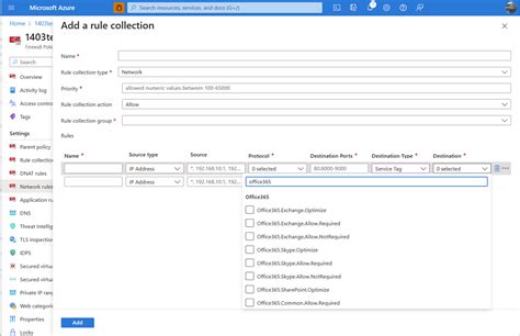使用 azure 防火牆來保護 microsoft 365 microsoft learn