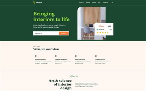 Home Design Company Web App Using Flutter