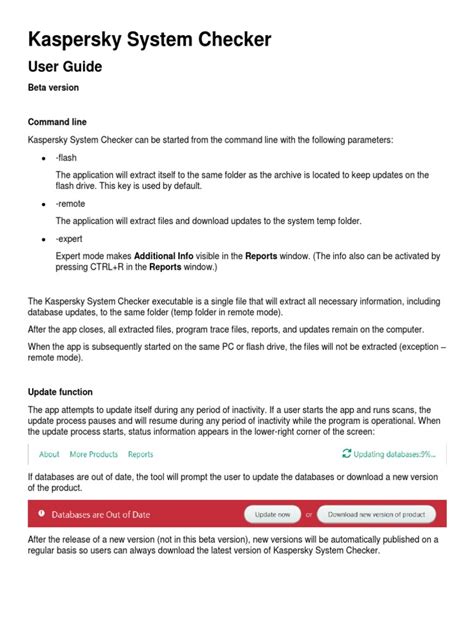 System Checker User Manual Pdf Computer File Command Line Interface