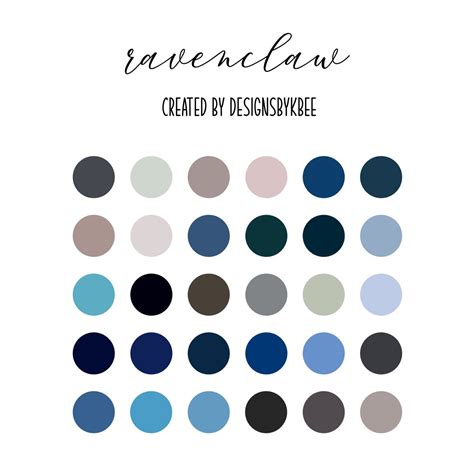 Ravenclaw Procreate Color Palette Artofit