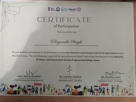 Divyanshi Singh On Linkedin Iitropar Workshop Awadh Artificialintelligence Agriculture Gweca