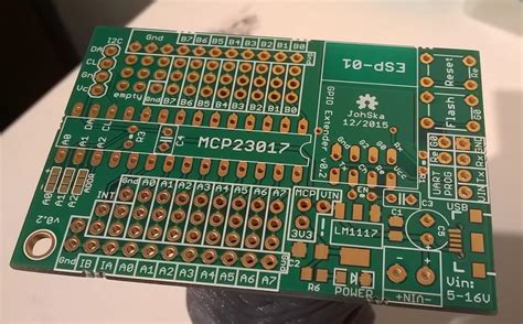 Esp8266 Gpio Erweiterungs Board Mit Mcp23017 Und Esp 01