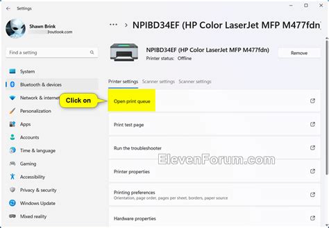 Create Print Queue Action Center Shortcut In Windows 11 Windows 11 Forum