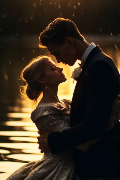 Premium Ai Image A Couple In Love In The Rain