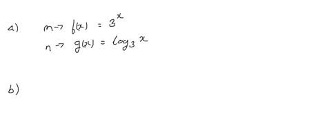 Solved The Figure Shows The Graphs Of Fx3x And Gxlog3 X The