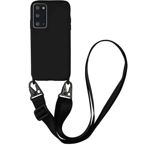 Crossbody Silicone Case Xl Strap Etui Z Paskiem Na Rami Do Samsung Galaxy S Ultra Black D