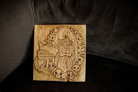 Guldan Wow Inspiration In Wood Sculpture Fanworkshopua