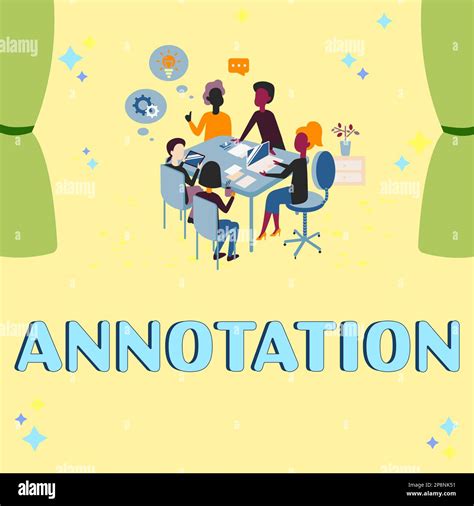 Conceptual Display Annotation Business Idea Note Added By Way Of Comment Or Explanation Stock