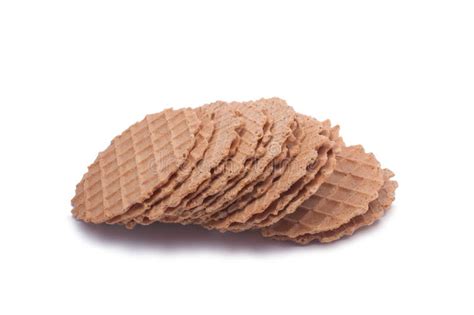 Wafers Stack Snack For Breakfast Stock Image Image Of Dessert Wafers 123214591