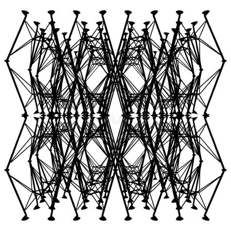 Abstract Construction Structure Silhouette Vector A Vector Illustration Of Architectural