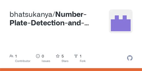 GitHub Bhatsukanya Number Plate Detection And Recognition