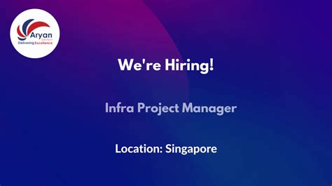 Aryan Solutions Pte Ltd On Linkedin Were Hiring