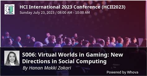 Dr Hanan Makki Fhea 🔜 Devcom ️ Gamescom On Linkedin Hcii2023 Hcii