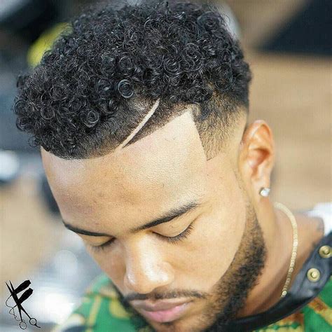 Curly Hair Men Black