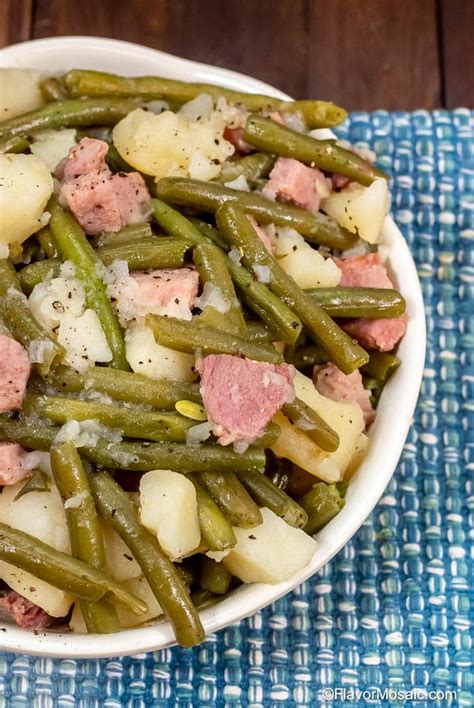 Instant Pot Ham Green Beans And Potatoes Flavor Mosaic