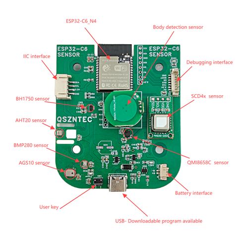 Esp32 C6 Multi Sensor Co2 Voc Imu From Maker Go On Tindie