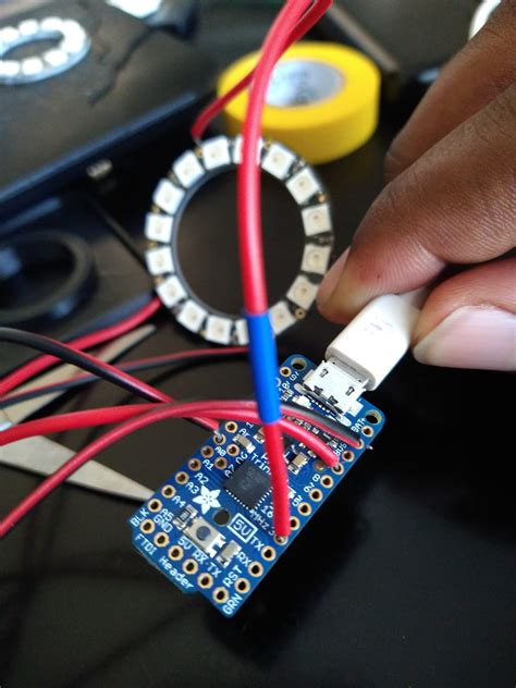 adafruit neopixel ring 16 potentiometer not dimming the lights
