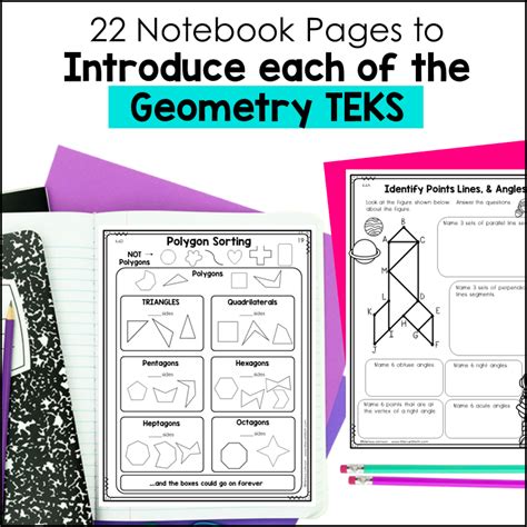 4th Grade Geometry Interactive Notebook Marvel Math