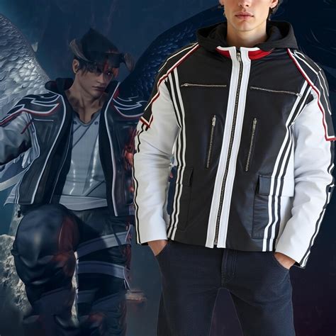 Tekken 8 Jin Kazama Cosplay Leather Jacket Tekken 8 Gaming Cosplay