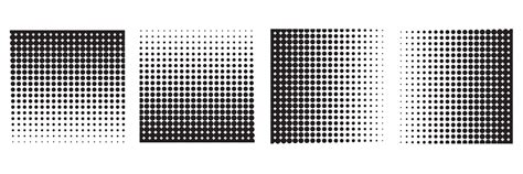 Abstract Halftone Square Shapes Collection 13332728 Vector Art At Vecteezy