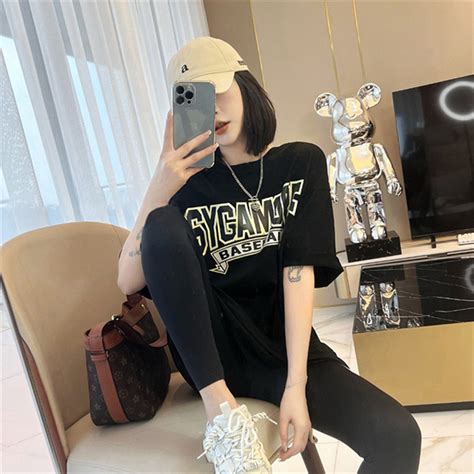 韩版东大门欧货女装t恤短袖超火cec大码休闲减龄ins潮纯棉上衣夏虎窝淘