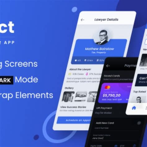 Codeact Legal And Lawyer Services Mobile App Template