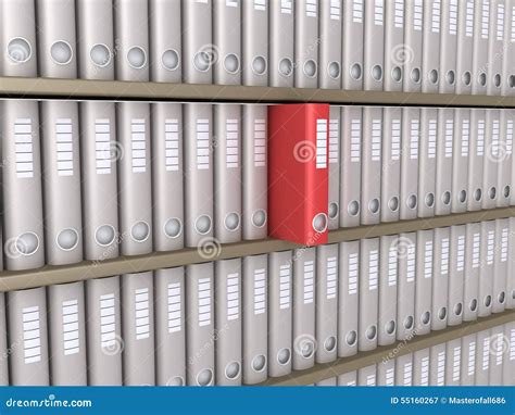 Many Folders As Huge Database Stock Illustration Illustration Of Seek