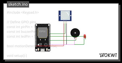 Pir Motion Sensor Esp32 X Arduinoide Copy Wokwi Esp32 Stm32 Arduino Simulator