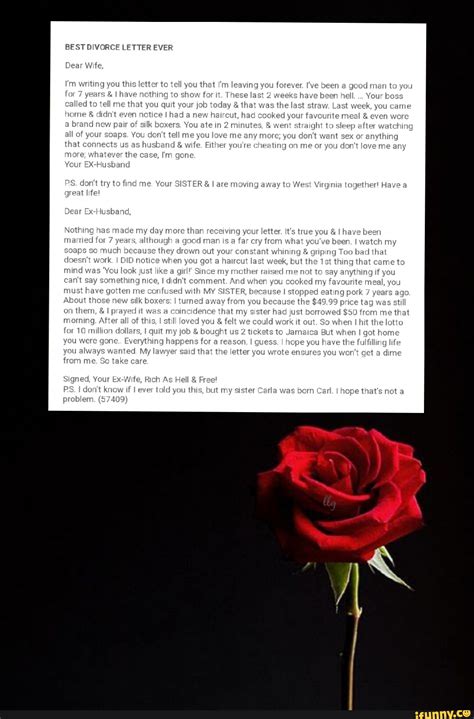 Divorce Letter To Husband From Wife