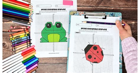 Coordinate Graphing Mystery Pictures For Spring Fun Free