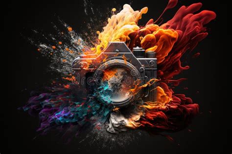 Antique Compass Explodes In Stunning Photography Stock Illustration