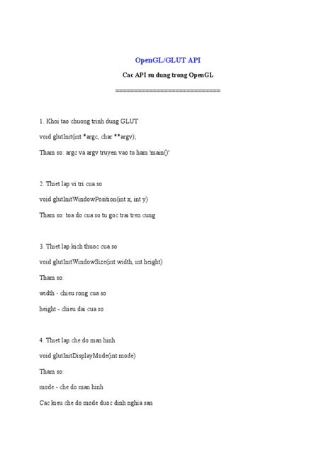 Glut Pdf Computer Libraries 3 D Computer Graphics